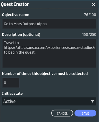 Quest Design | Sansar Runtime Resources